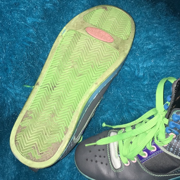 Punkrose | Shoes | Punkrose Sneakers Greylime Greenpurple Blue | Poshmark
